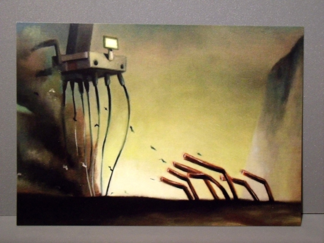 A5 Cyber Surrealist Art Print - "forgotten Technology" - Etsy