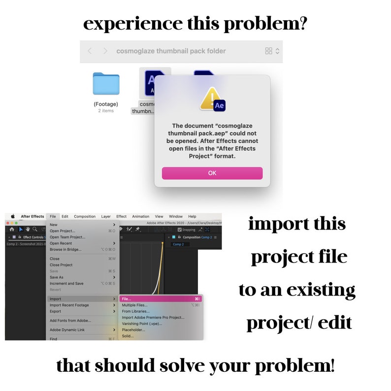 THUMBNAIL PACK AE Project Files © - Etsy