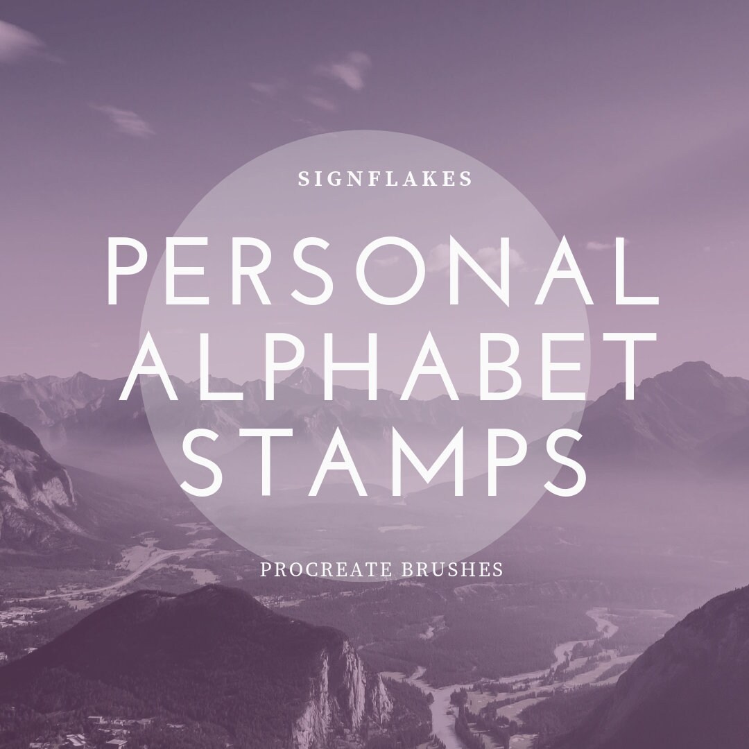 PERSONAL ALPHABET STAMPS - Etsy