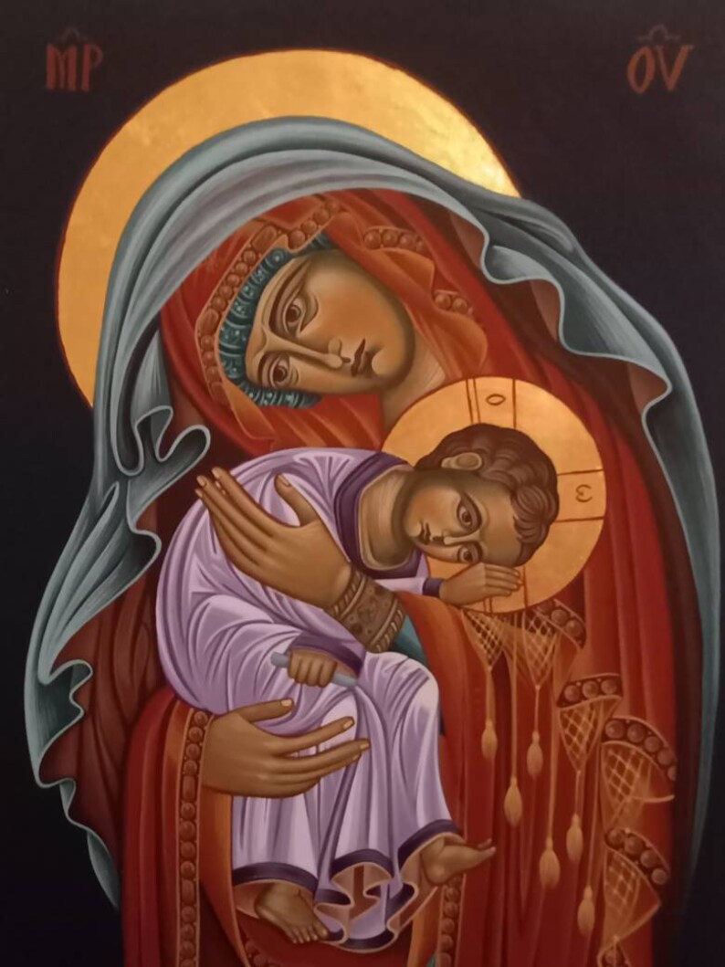 Orthodox Icon Mother of God Byzantine Ortodox MADE TO ORDER - Etsy