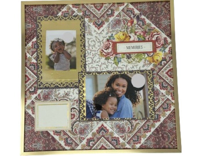 Premade Scrapbook Page With Frame - Etsy