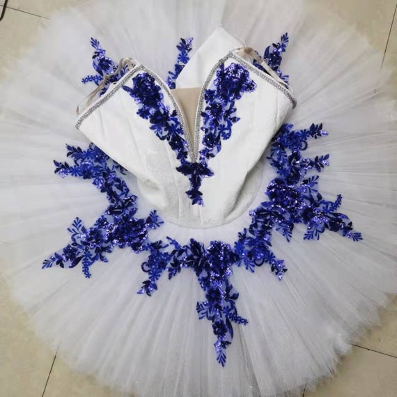 White and Blue Ballet Tutu - Etsy UK