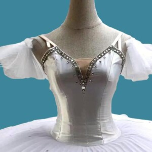 White Swan Lake Ballet Tutu, Odette Costume, Professional Platter Tutu ...