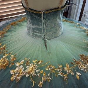Emerald Green Ballet Tutu, Ombre Velour Bodice, Custom Made - Etsy