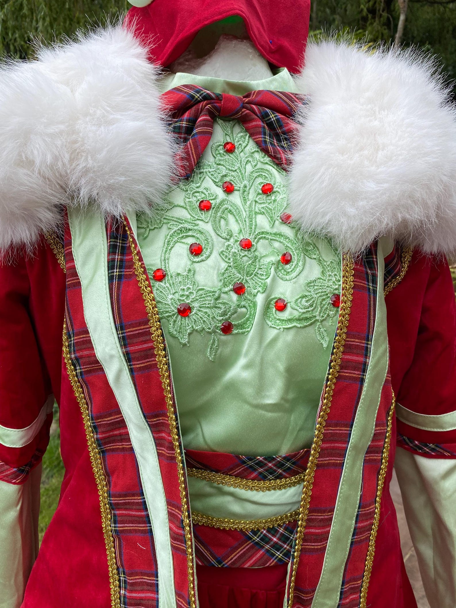 Christmas Elf Costume, Red & Green Xmas Outfit - Etsy
