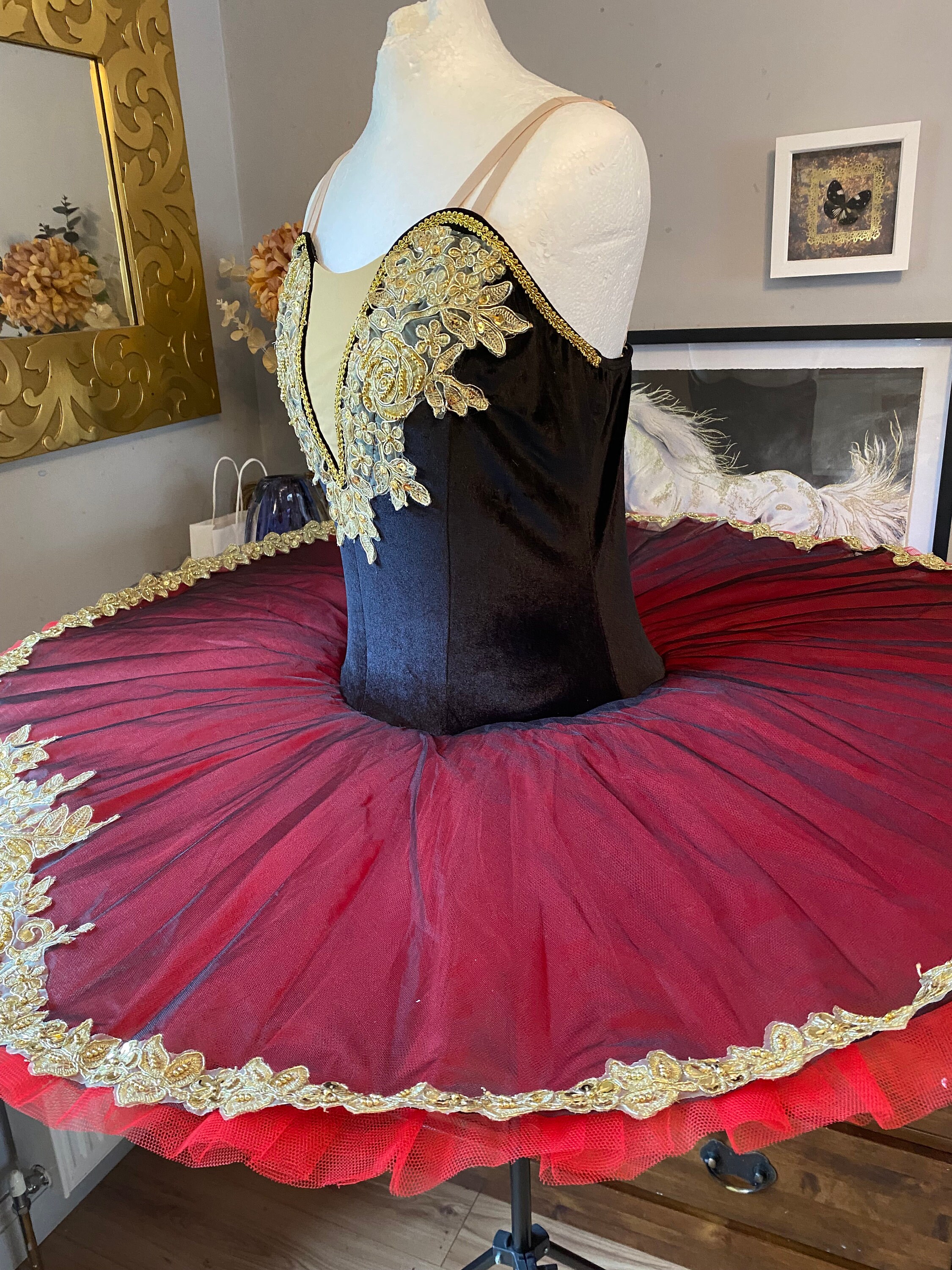 La Esmeralda Red Spanish Tutu - Professional Ballet Costume - Etsy