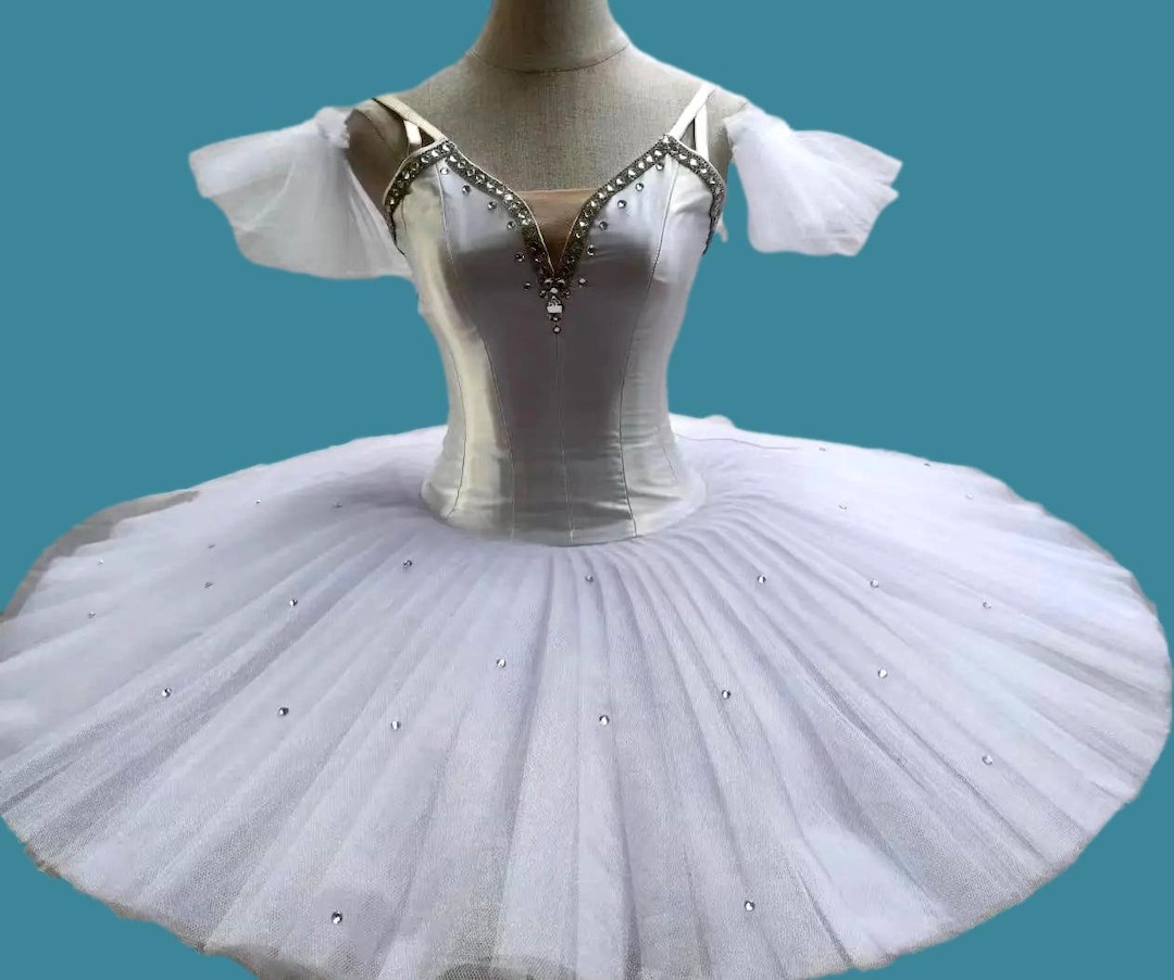 A Beautiful White Satin Swan Lake Ballet Tutu, Ideal Odette Ballet ...