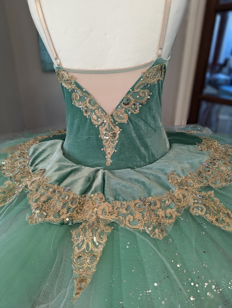 Green Ballet Tutu Velvet Ballet Tutu Ready Made Size Kid 16 - Etsy