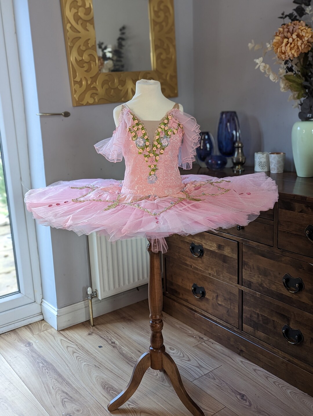 Pink Flower Fairy Ballet Tutu, Adult or Girl's, Pancake Style - Etsy