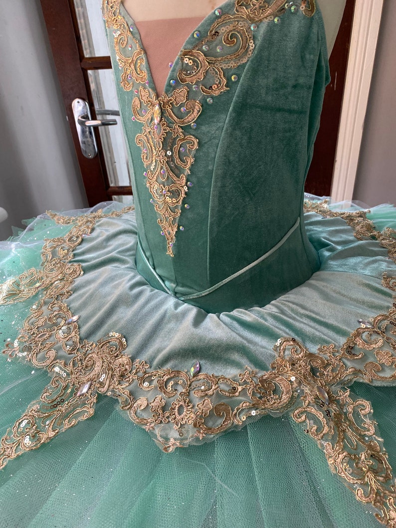 Green Ballet Tutu Velvet Ballet Tutu Ready Made Size Kid 16 - Etsy