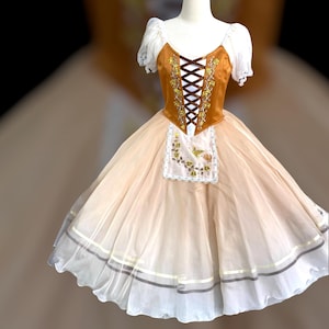 Brown Romantic Tutu With Peasant Style Bodice and Ribbon Detailing ...