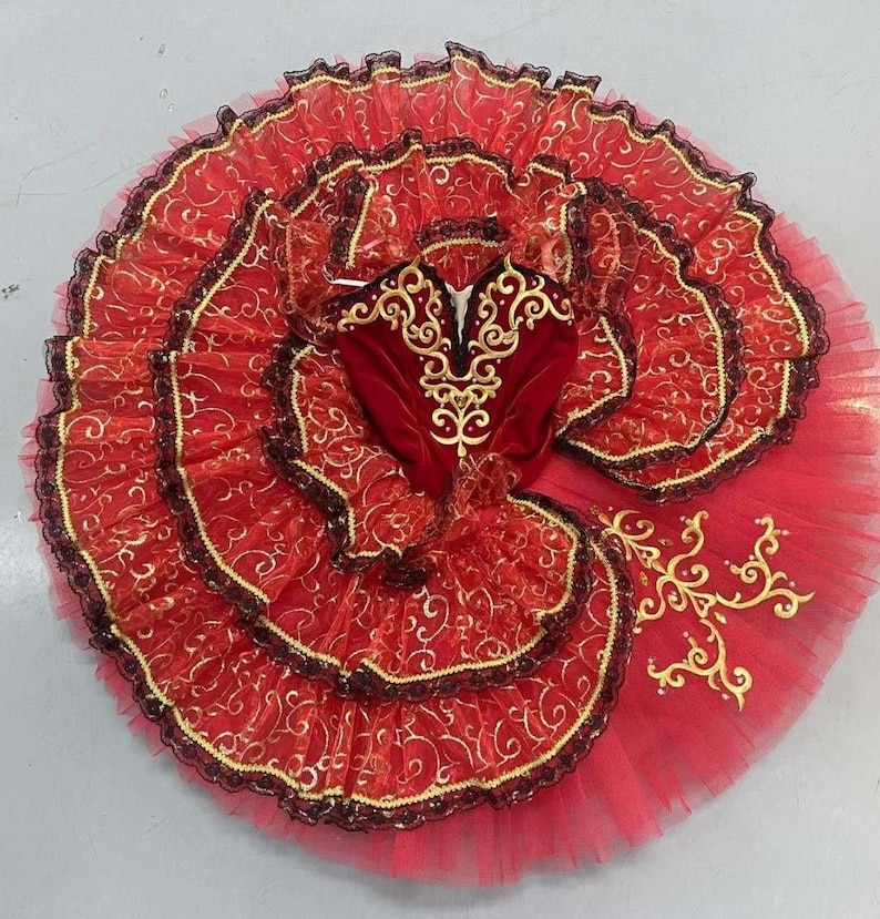 Red Spanish Tutu Tutu Professional Tutu Childs Tutu - Etsy