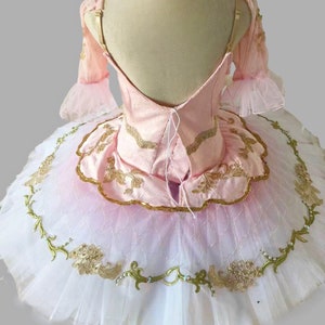 Nutcracker Ballet Tutu, a Pancake Tutu in Pink and Gold. A Beautiful ...