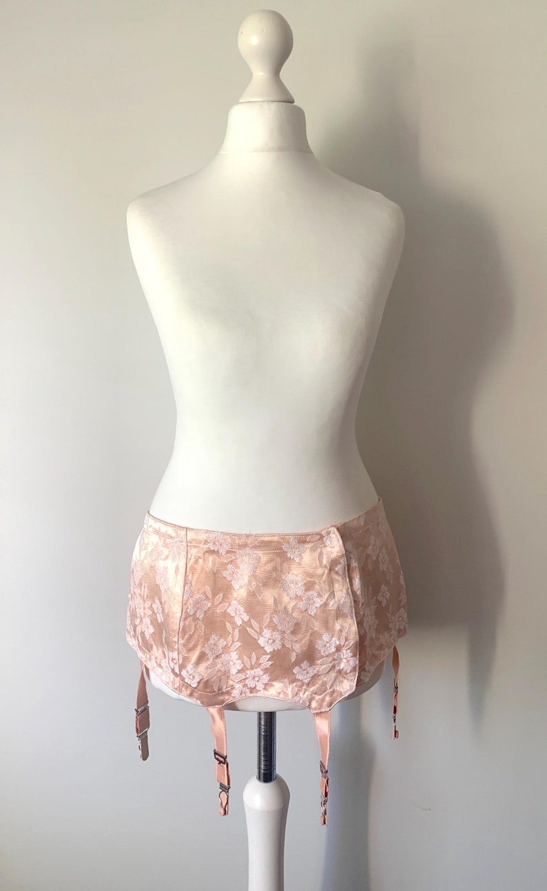 Vintage Ballet Pink Pin up Garter Belt With Suspenders, Pin up Lingerie ...