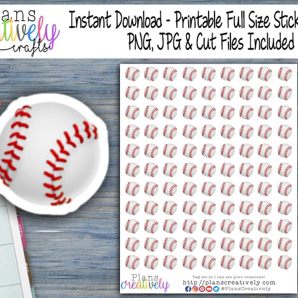 Baseball Stickers - Etsy