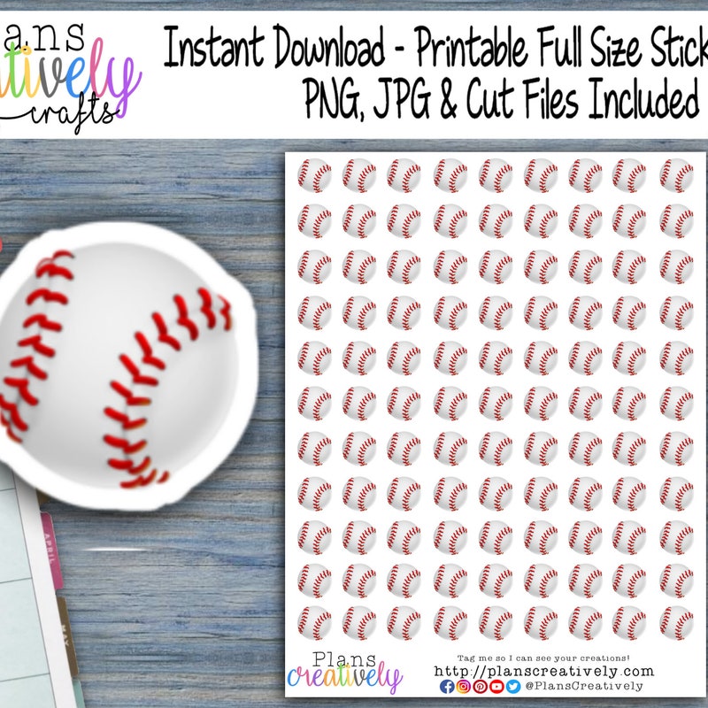 Baseball Stickers - Etsy