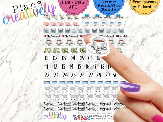 Printable Sample Pack of Stickers Perfect for Giving | Etsy