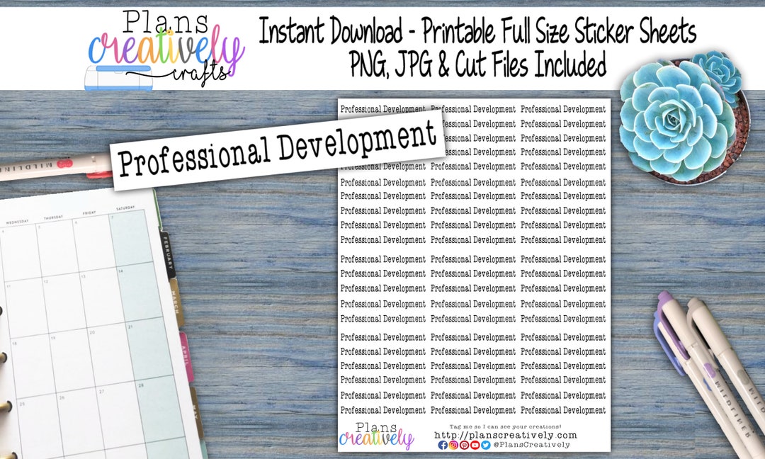 Printable professional Development Teacher - Etsy