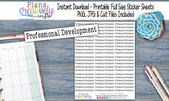 Printable professional Development Teacher - Etsy