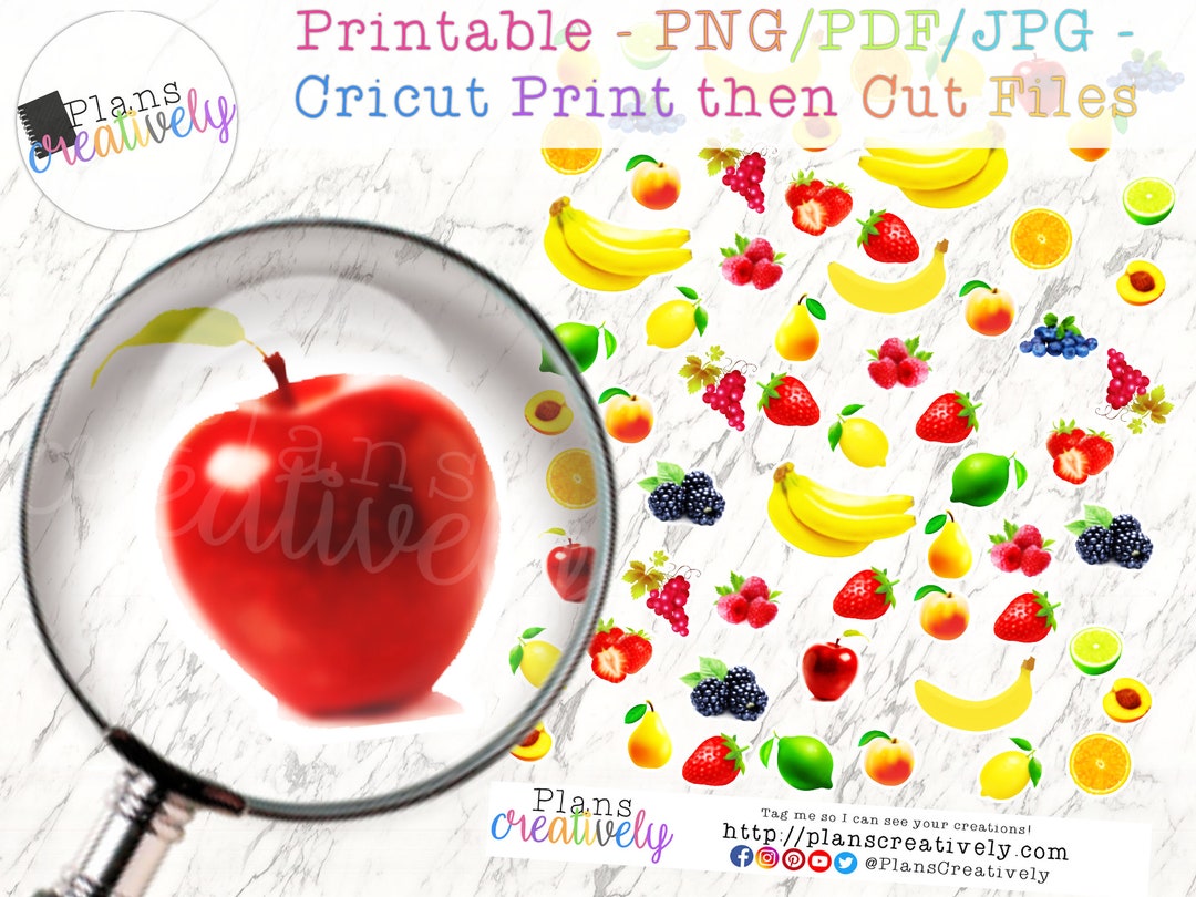 Fruit Planner Stickers | Meal Planning, Fitness (printable) - Etsy