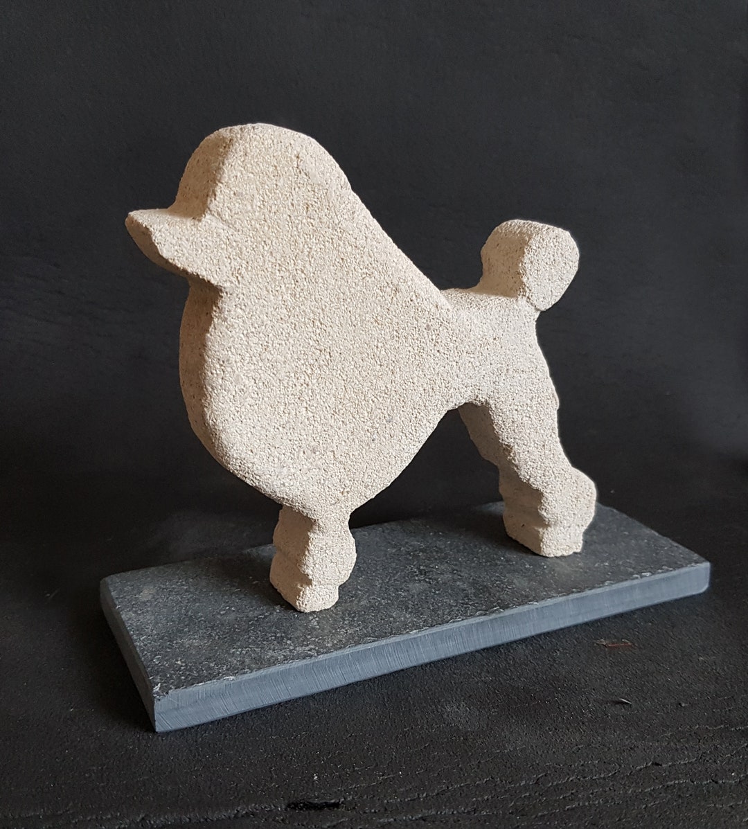 Stone Dog Statue - Bath Stone - Etsy
