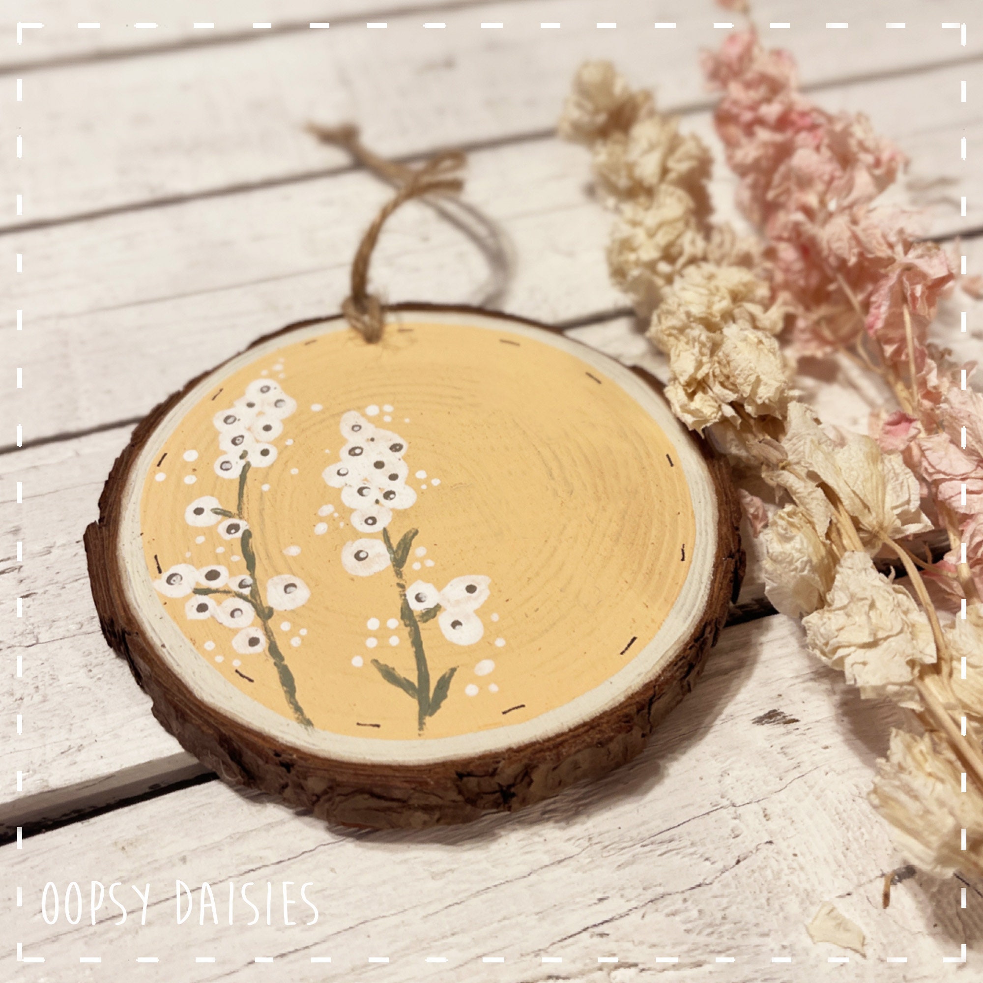 SPECIAL OFFER! Personalised Handmade Log Slice Plaque, Wooden Ornament ...