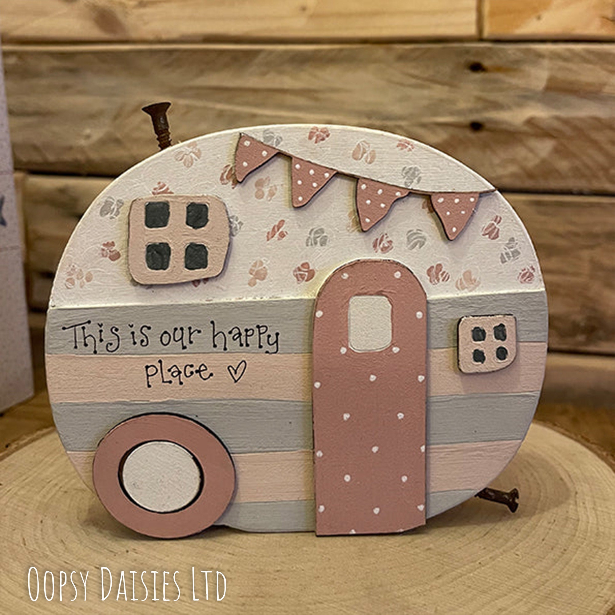 Personalised Handmade Caravan Block Ornament Country Home - Etsy UK