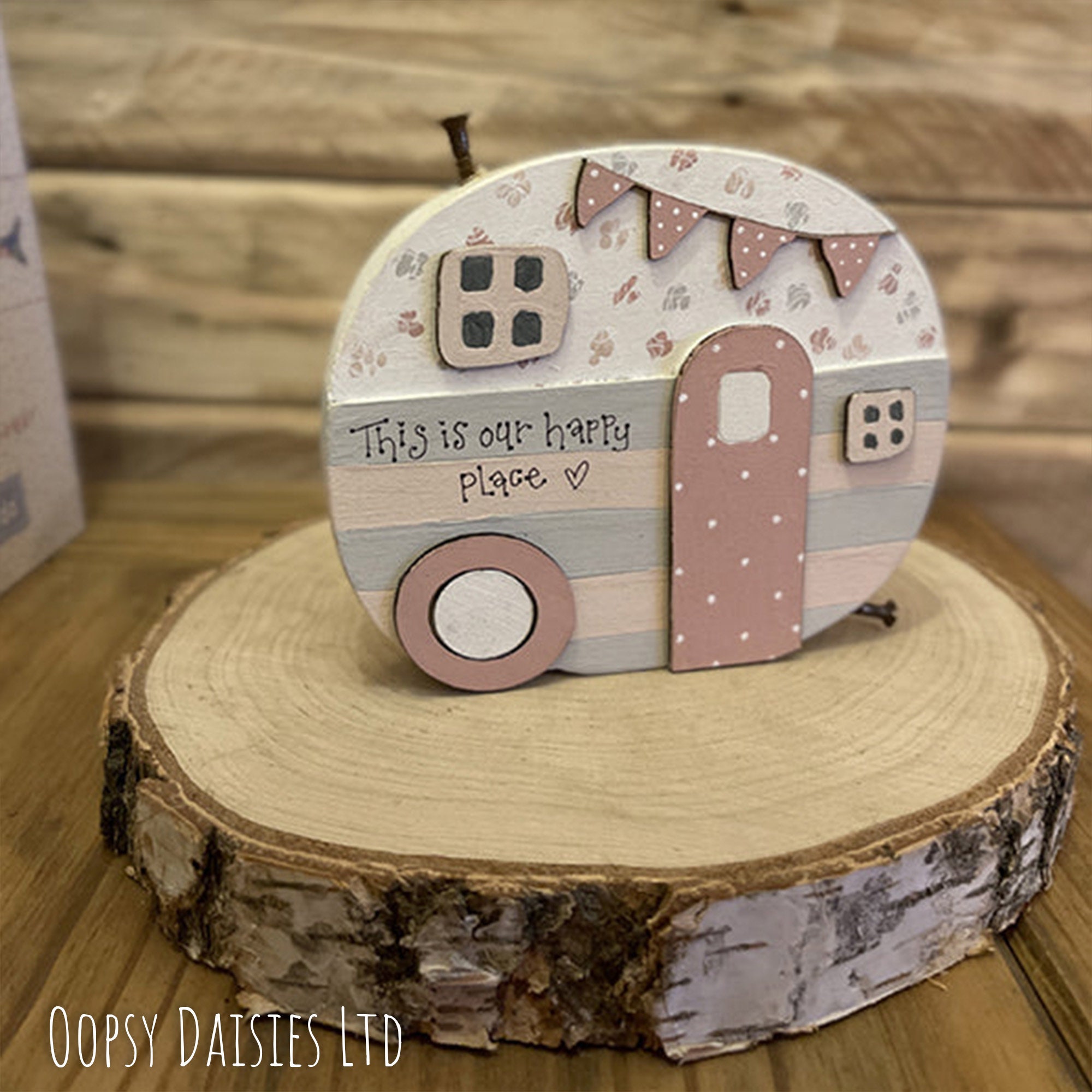 Personalised Handmade Caravan Block Ornament Country Home - Etsy UK