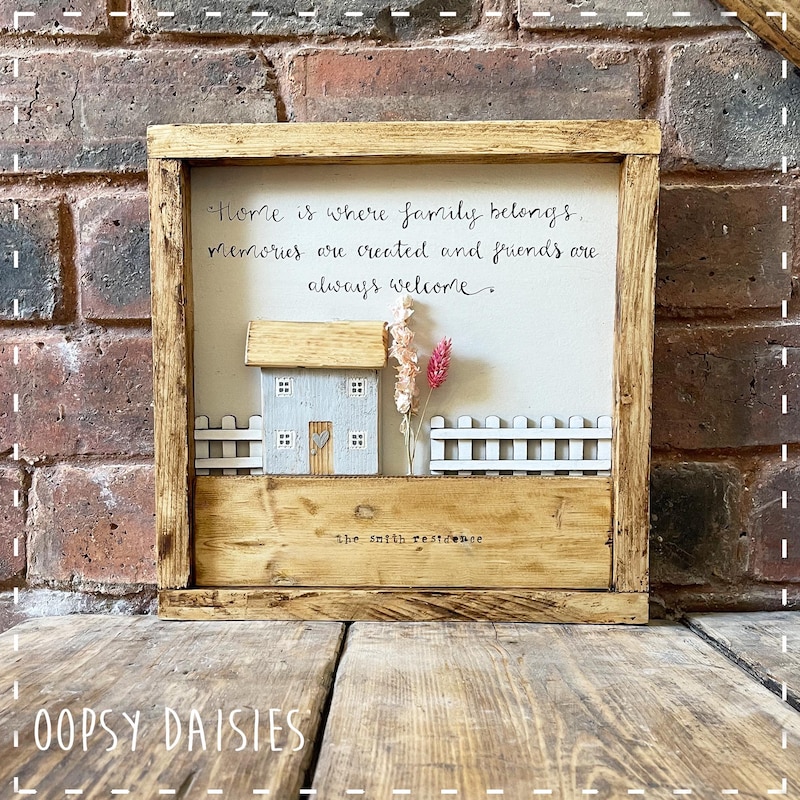House Shaped Frame - Etsy