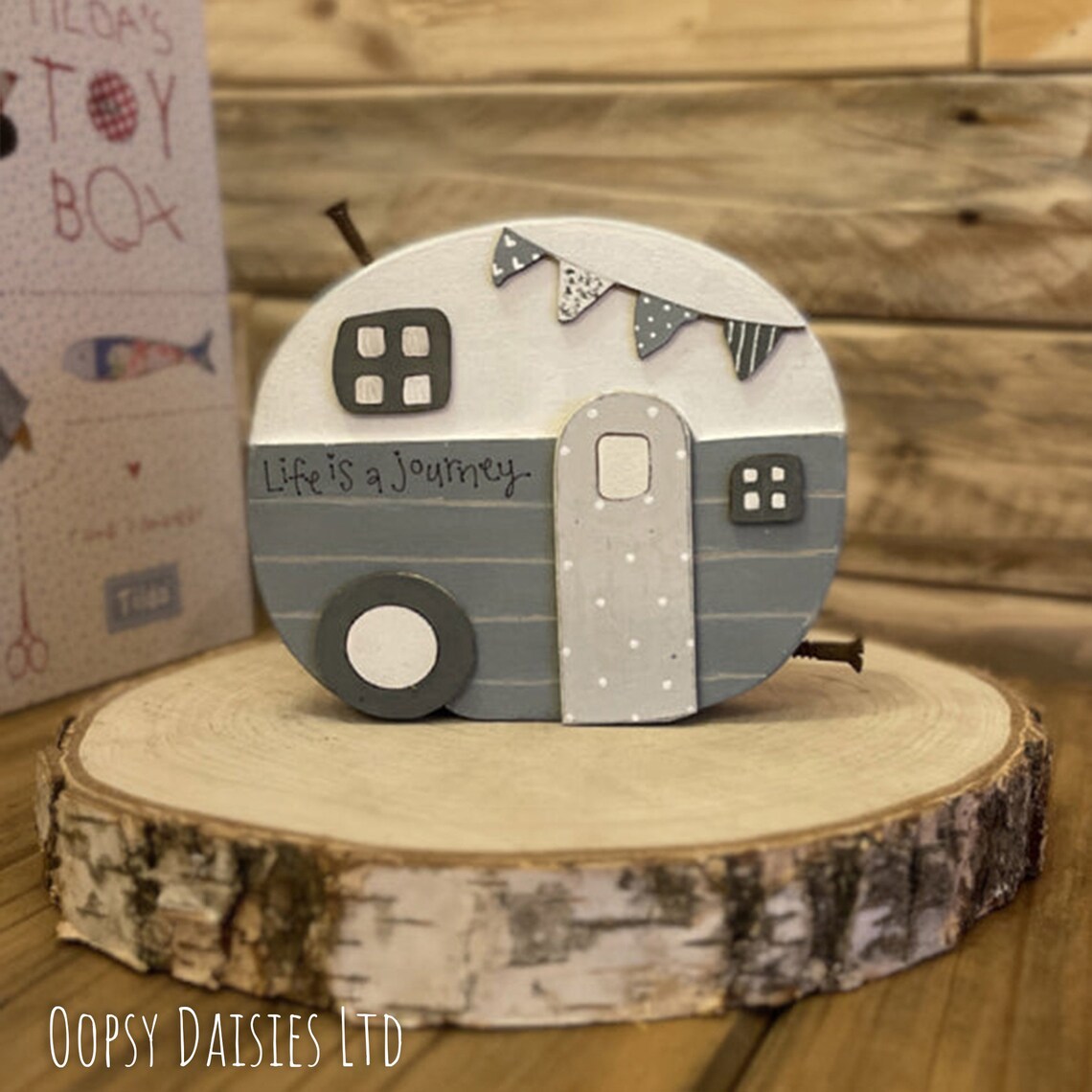 Personalised Handmade Caravan Block Ornament Country Home | Etsy UK