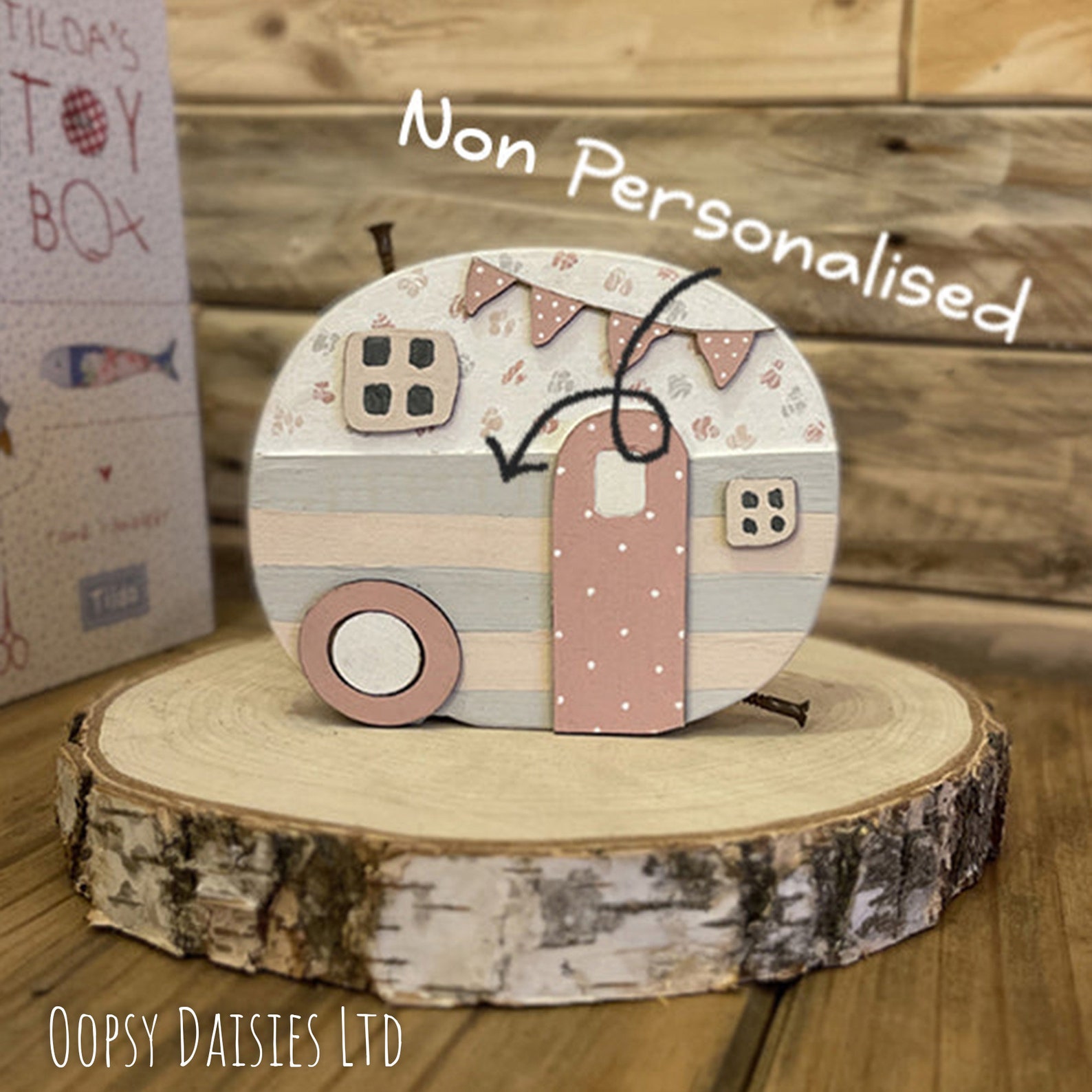 Personalised Handmade Caravan Block Ornament Country Home - Etsy UK