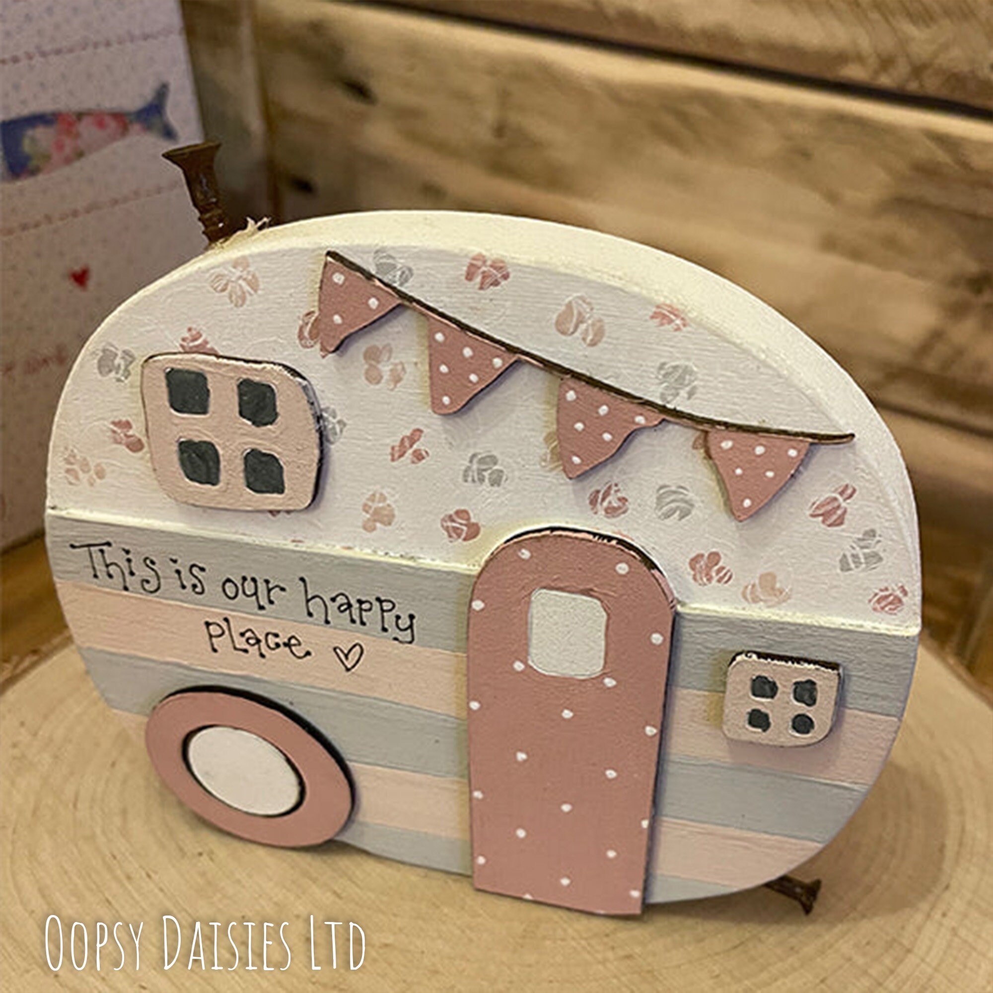 Personalised Handmade Caravan Block Ornament Country Home - Etsy UK