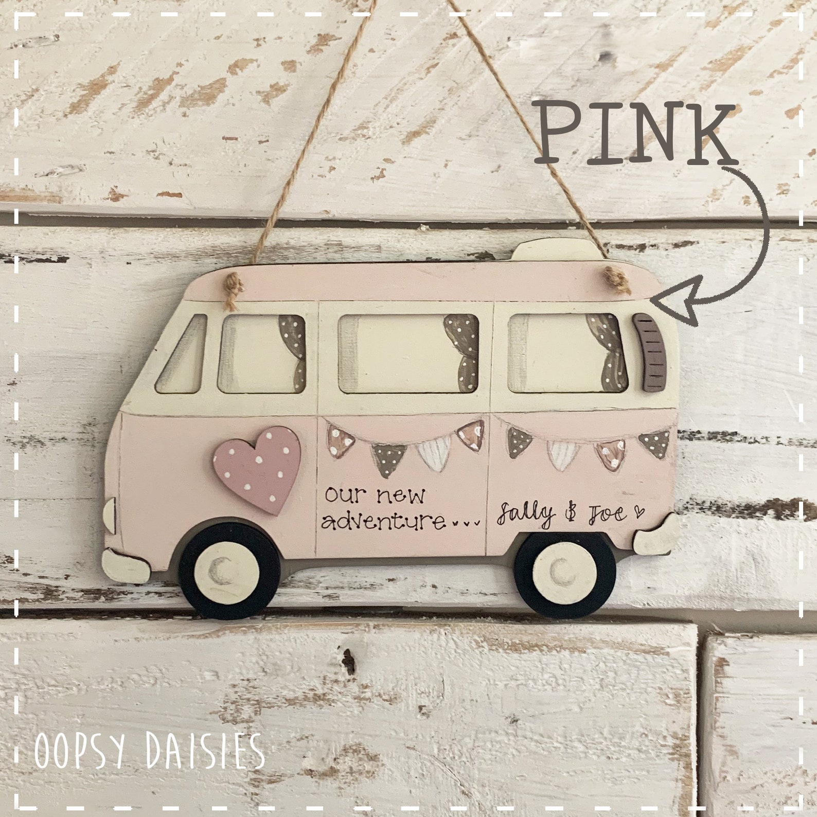 Personalised Handmade Campervan Plaque, Ornament, Country Home Decor ...