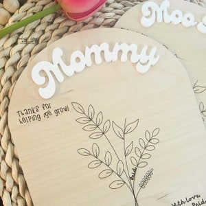 Personalized DIY Handprint Wood Sign for Mothers Day - Unique DIY ...
