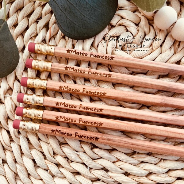 Engraved Pencil - Etsy