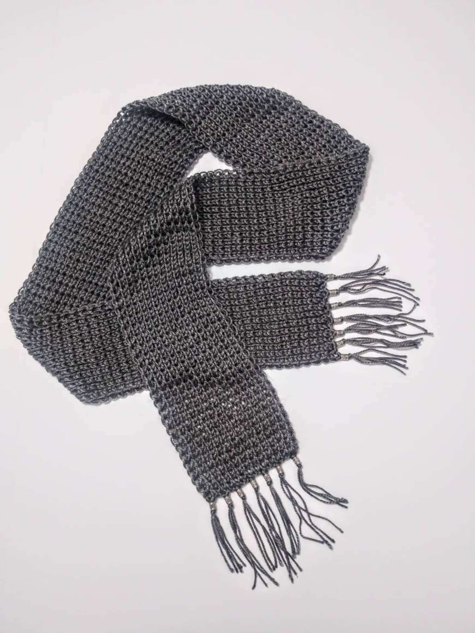 Snake Scarf Crowley Scarf Good Omens Knit Beaded Snake - Etsy