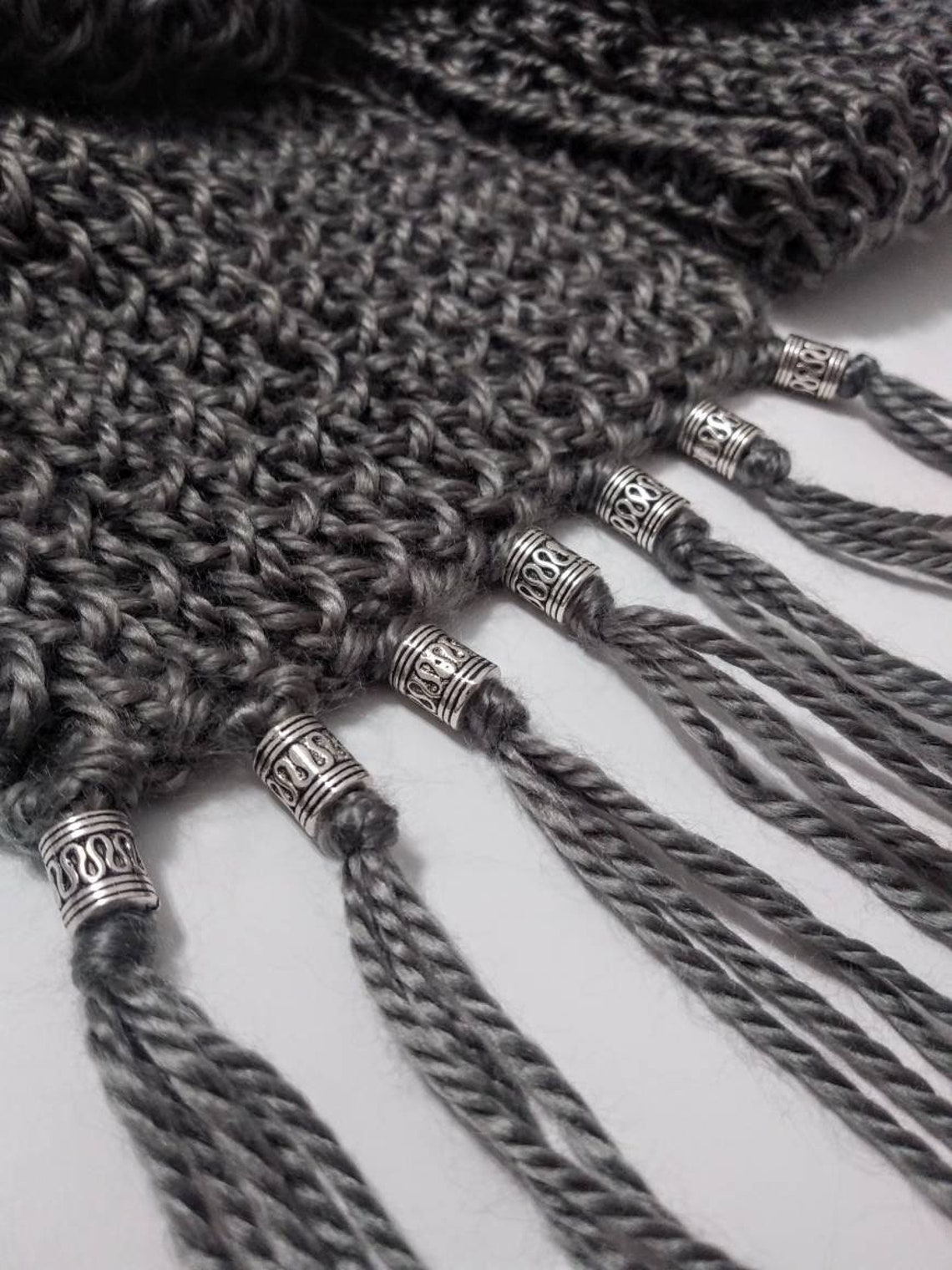 Snake Scarf Crowley Scarf Good Omens Knit Beaded Snake - Etsy