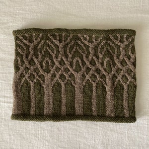 Cowl Knitting Pattern--lord of the Rings Inspired Cable Colorwork With ...