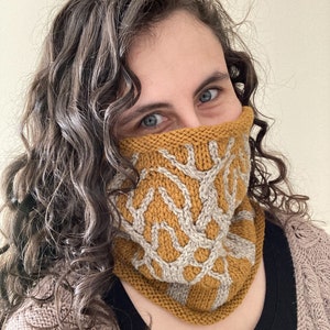 Cowl Knitting Patternlord of the Rings Inspired Cable Colorwork With a ...