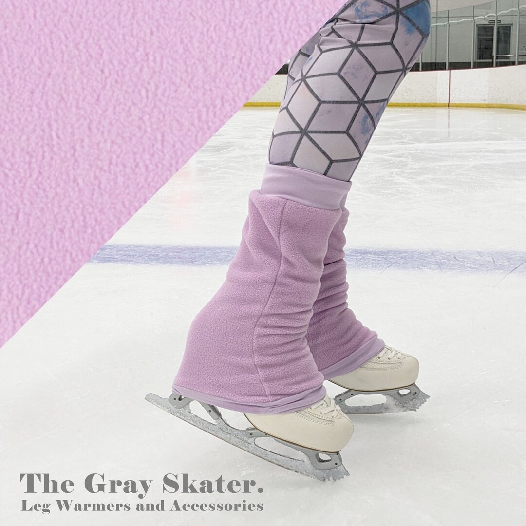 Leg Warmers Lilac Purple Figure Skating Leg Warmers Fleece Leg Warmers ...