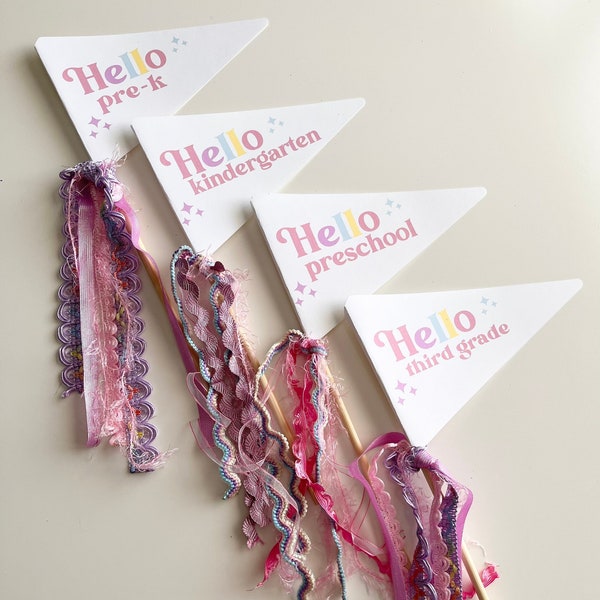 School Pennant - Etsy