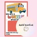 Bus Driver Gift Card PRINTABLE | Bus Driver Gift | Bus Driver PRINTABLE ...
