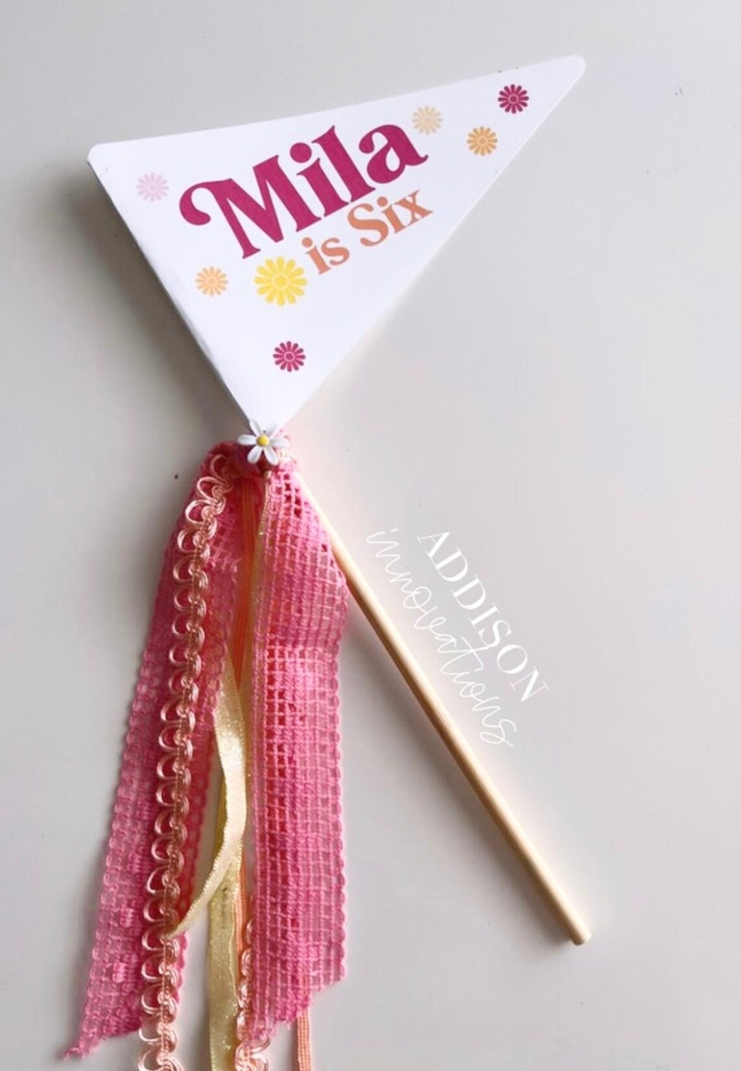 Daisy Kids Pennant Flag | Personalized Kids Pennant Flag | Girls ...