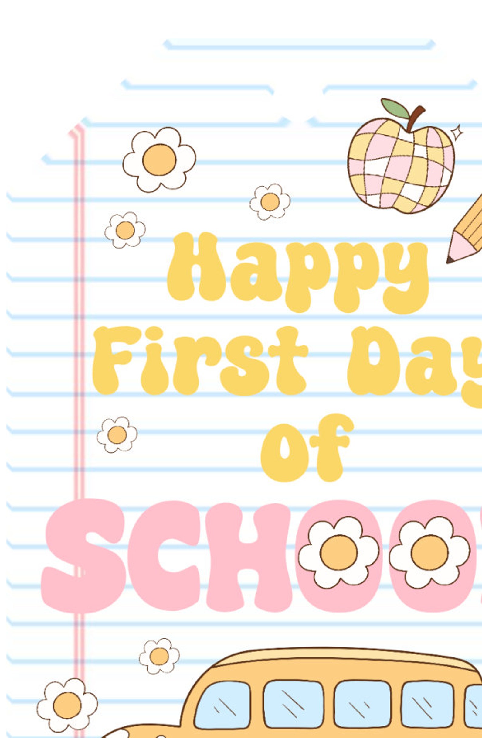 First Day of School Gift Tag PRINTABLE | Happy First Day of School Gift ...
