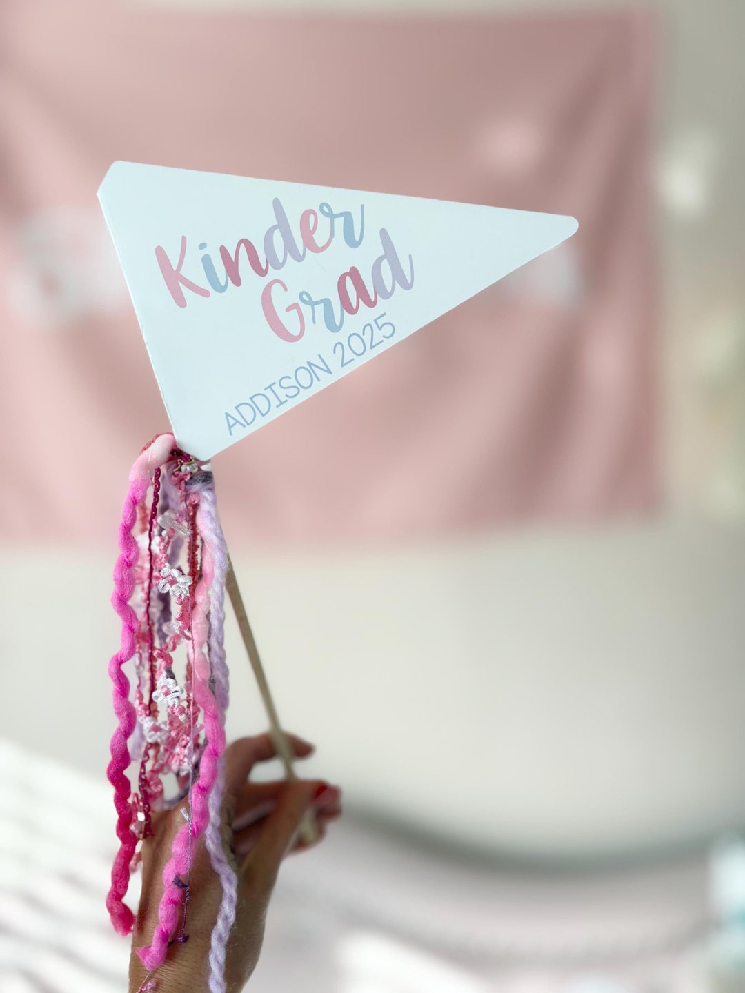 Kindergarten Graduation Pennant Flag | Personalized Kids Pennant Flag ...