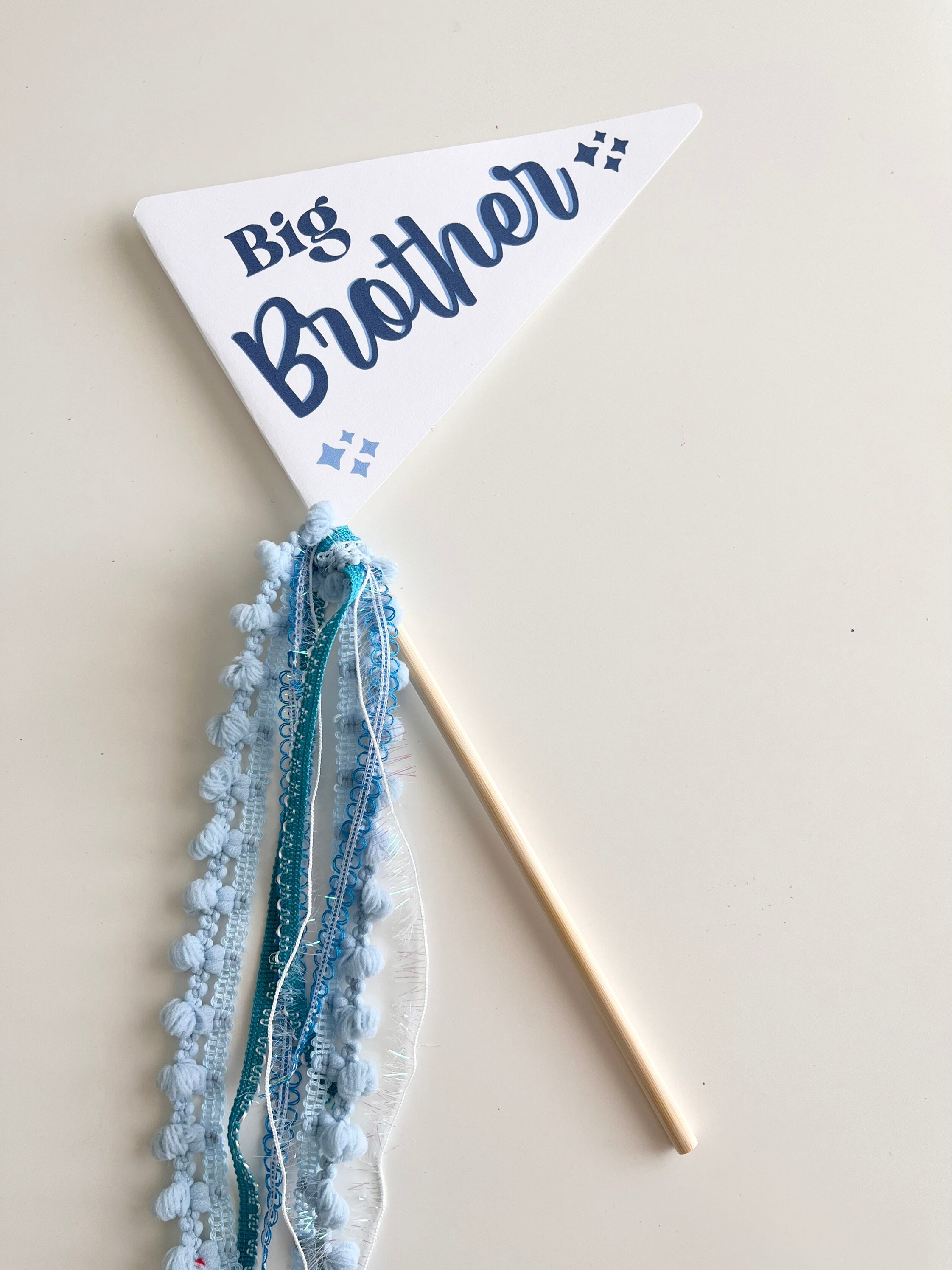 Big Brother/big Sister Pennant Flag Sibling Pennant Flag - Etsy