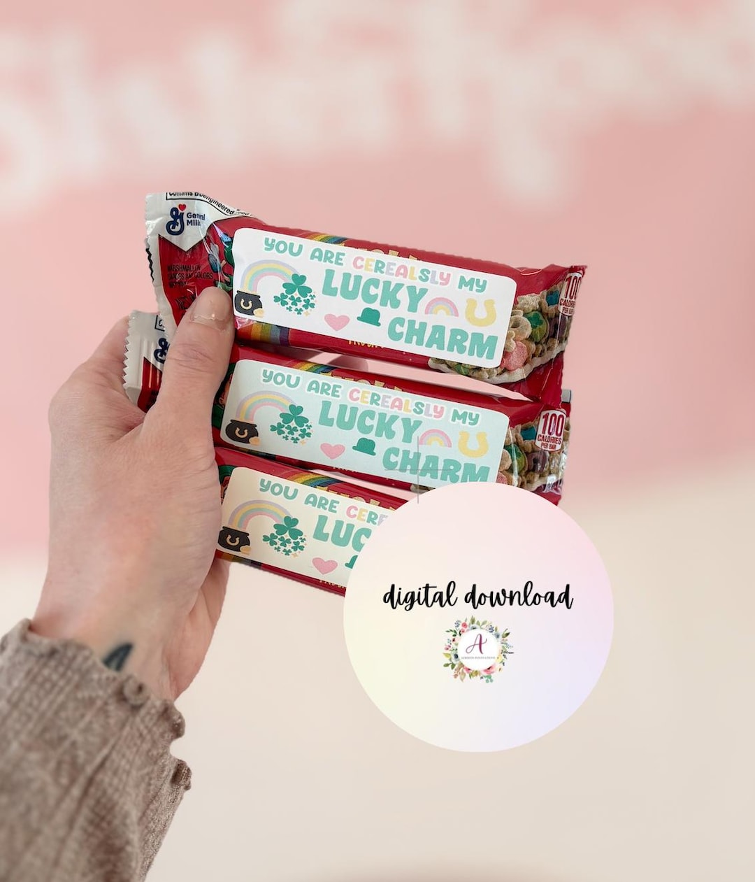 Lucky Charm Label PRINTABLE | Cerealsy My Lucky Charm Printable | Lucky ...
