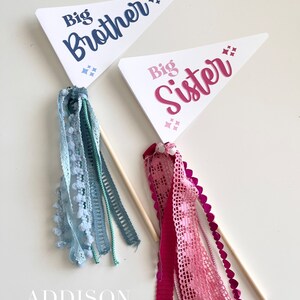 Big Brother/big Sister Pennant Flag | Sibling Pennant Flag | Big ...