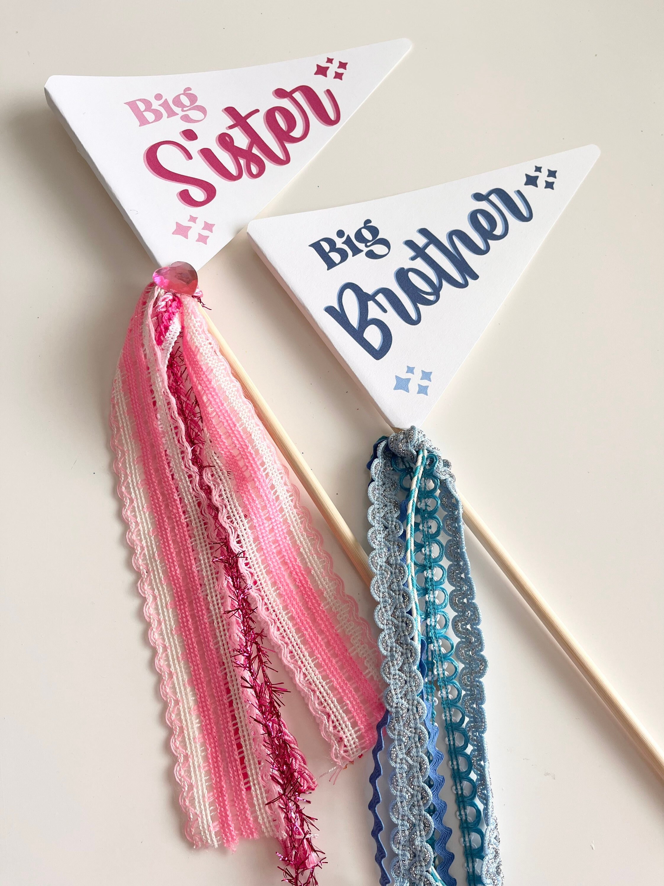 Big Brother/big Sister Pennant Flag Sibling Pennant Flag - Etsy
