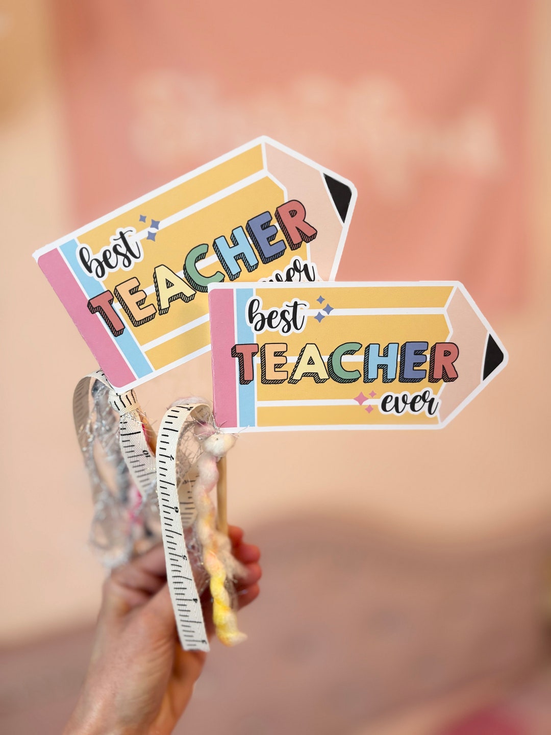 Best Teacher Ever MINI Pennant Flag | Teacher Pennant Flag | Teacher ...